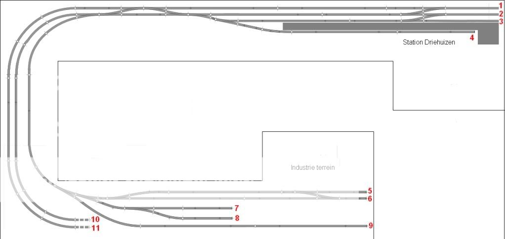Driehuizen - Baanplan H0
