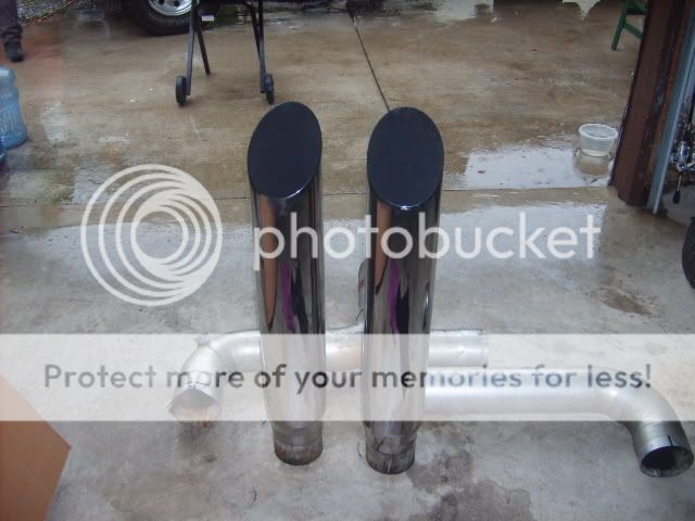 6" dual mitre cut stacks | Ford Powerstroke Diesel Forum