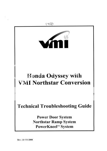 VMI / Honda Issues | Honda Odyssey Forum